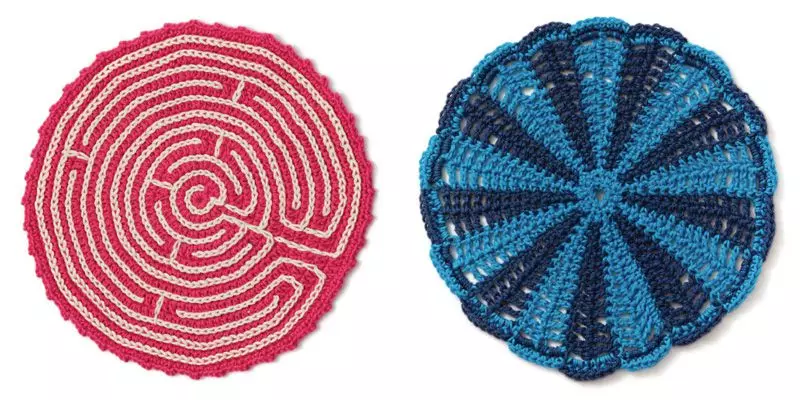 आधुनिक Crochet Mandalas