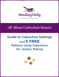 Wéi maachen ech Cabochon Bijoue mat Perlen: 4 Gratis Mustere mat Cabochon fir Bijouen ze maachen