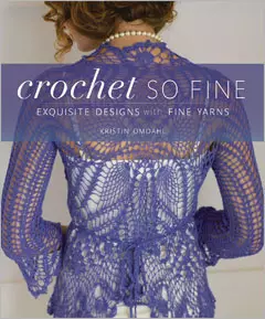 Kapelë fshese me kabllo dhe dantella, nga Kristin Omdahl's Crochet So Fine 10676_2