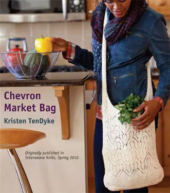 Chevron Market Bag, wie in der Knitting Daily TV-Folge 913 zu sehen