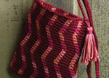 Tapizaren crochet poltsaren eredua Pam Allen-en eskutik