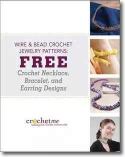 Vzory háčkovaných šperkov s drôtom a korálkami: bezplatný háčkovaný náhrdelník, náramok a náušnice