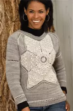 Áo len bông tuyết là một mẫu móc đẹp có các họa tiết và bạn có thể tìm thấy trong sách điện tử Khám phá Kỹ thuật đan và móc miễn phí của chúng tôi.