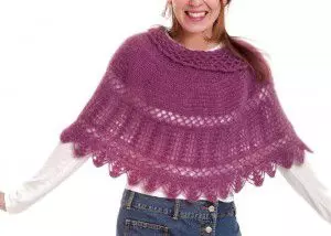 Girly-Girl Capelet ina stitches rahisi sana ambayo inafanya kuwa muundo rahisi wa crochet kwa Kompyuta.