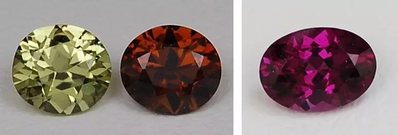 gemstones: suite grandite na rhodolite garnets