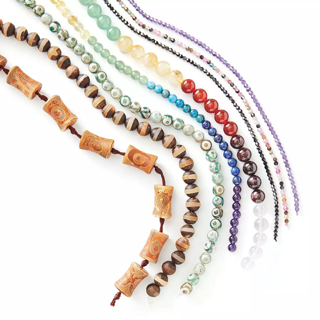 Osisi gemstone beads ọhụrụ beading na-eweta Beadwork