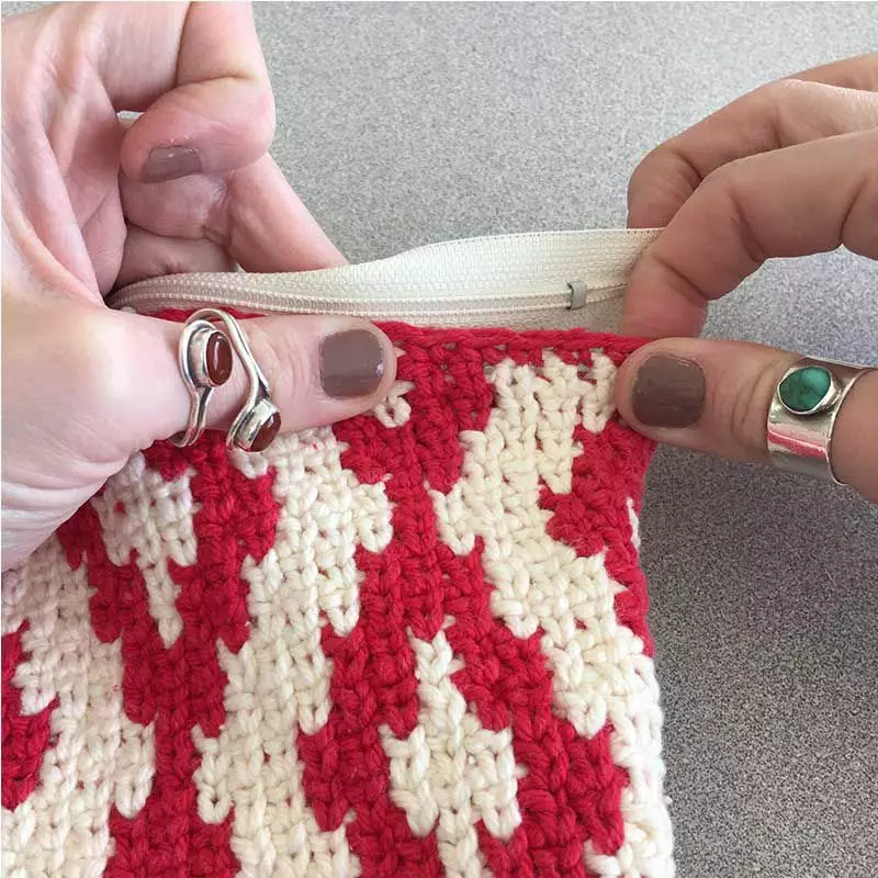 Tutorial: Dirûtina Zippers li Crochet 17539_3