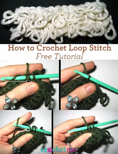 Léiert wéi ee Loop Stitch Crochet