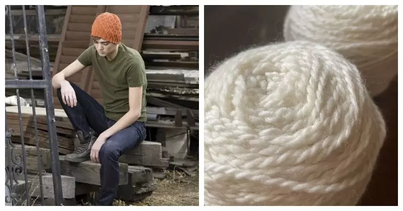 Mẫu đan mũ Speer với hai con sợi sợi trắng