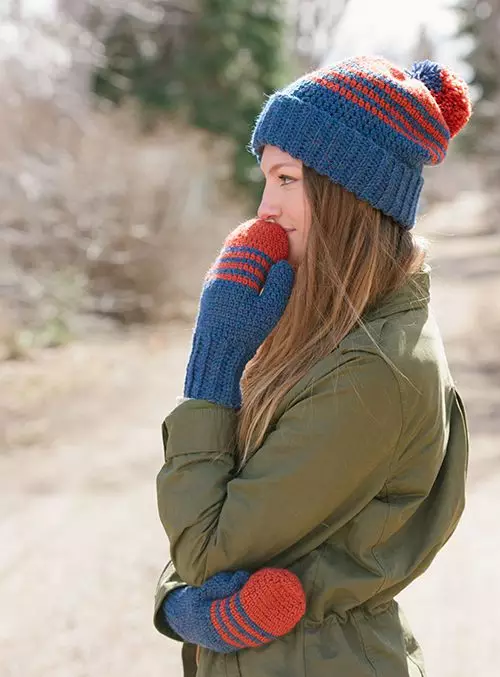 පාසල් වර්ණ Crochet Hat