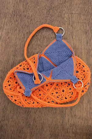 Delia Bag: Crochet Motif Purse