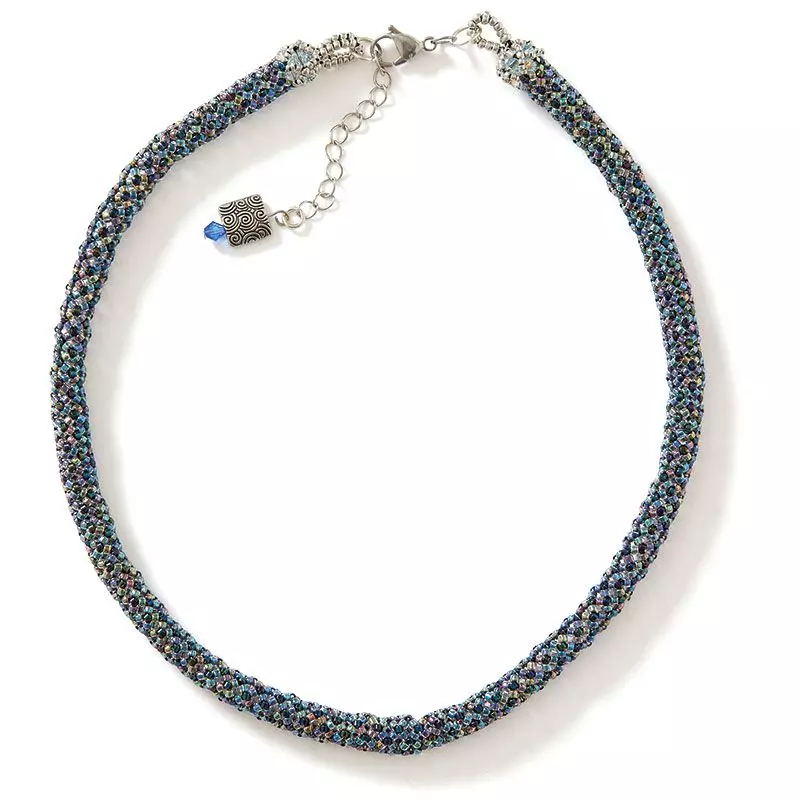 Ethereal Glow Necklace warna biru