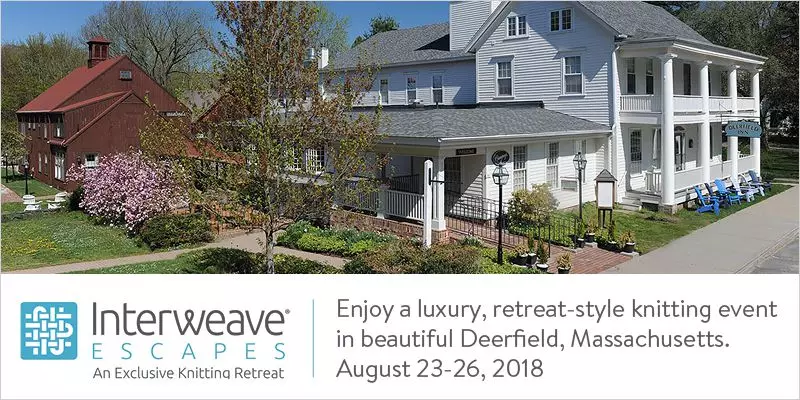 Připojte se k Interweave Escapes v Deerfield, Massachusetts 23. - 26. srpna 2018 s instruktorkou Kate Atherley