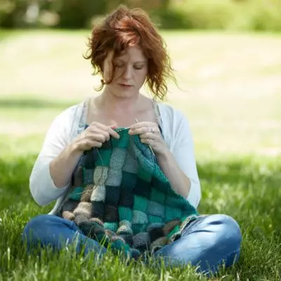 entrelac knitting