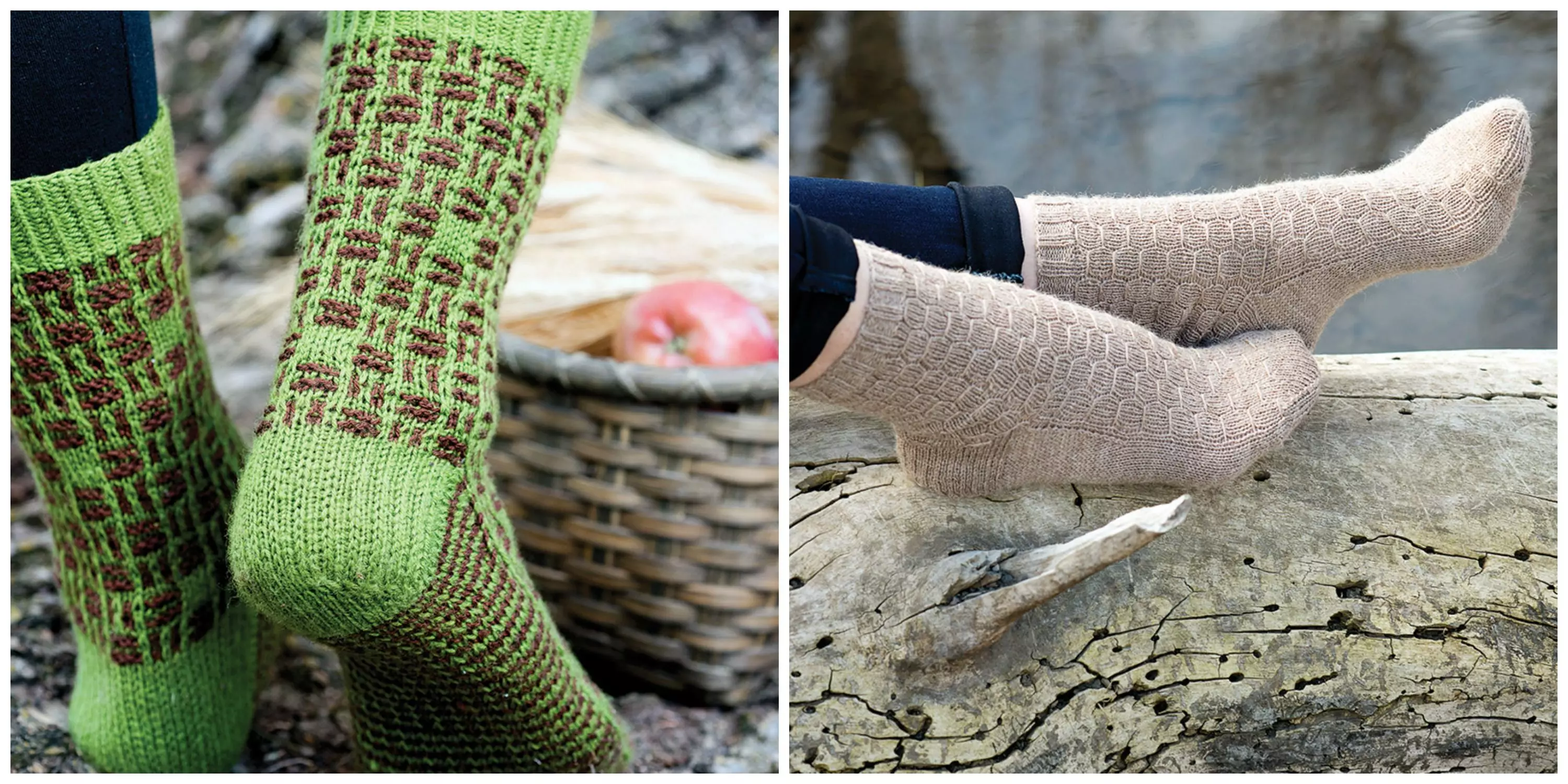 Tricotarea cu cusături introduce culoarea și/sau textura.