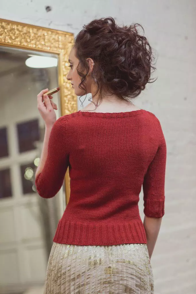 model de pulover tricotat