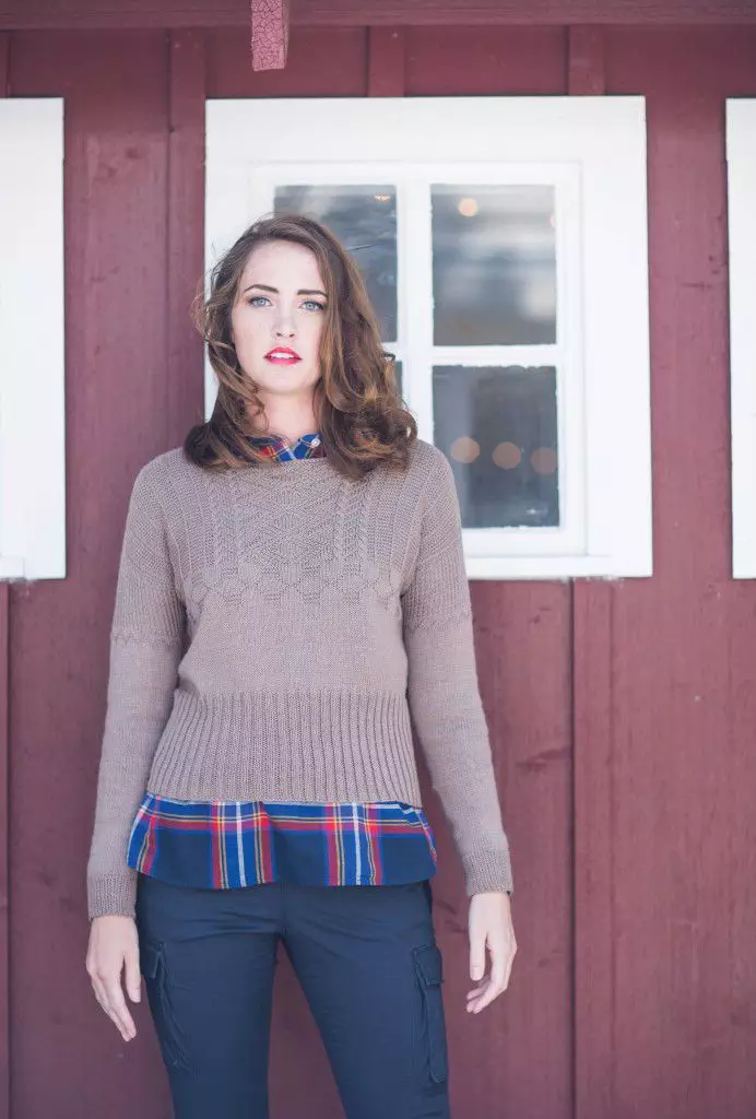 Courtney Spainhower Worthington Gansey knit sweater pattern