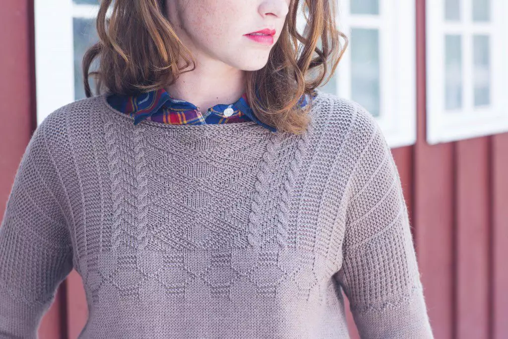 Courtney Spainhower Worthington Gansey 니트 스웨터 패턴