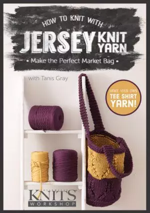 model de tricotat sac de piață