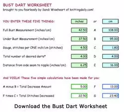ພວກເຮົາເຮັດຄະນິດສາດສໍາລັບທ່ານ: Free Bust Dart Worksheet 27258_3