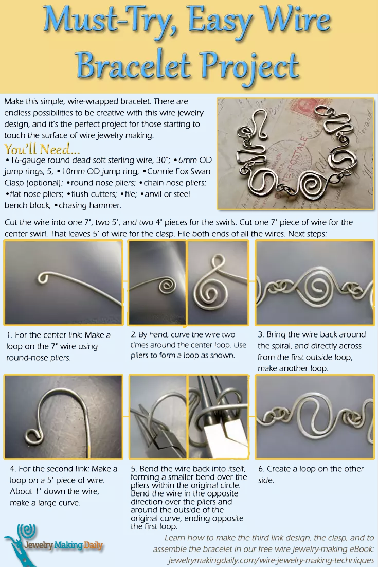Como fazer joias de arame da maneira certa: pulseiras de arame