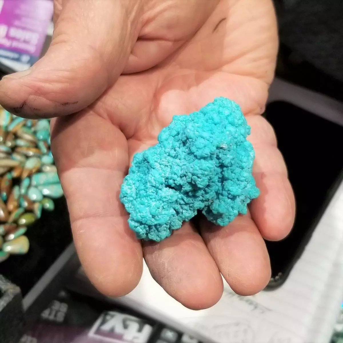 Rare botryoidal turquoise.