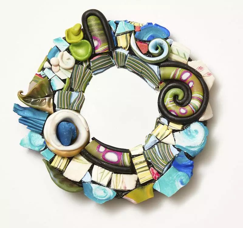 polymer clay mosaic ni Christi Friesen