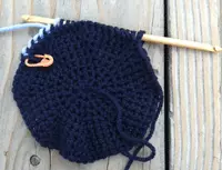 Cách làm Tunisian crochet trong hướng dẫn vòng, bước 2.