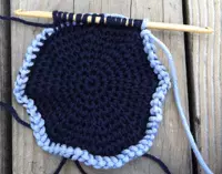 Cách làm Tunisia crochet trong hướng dẫn vòng, bước 4.