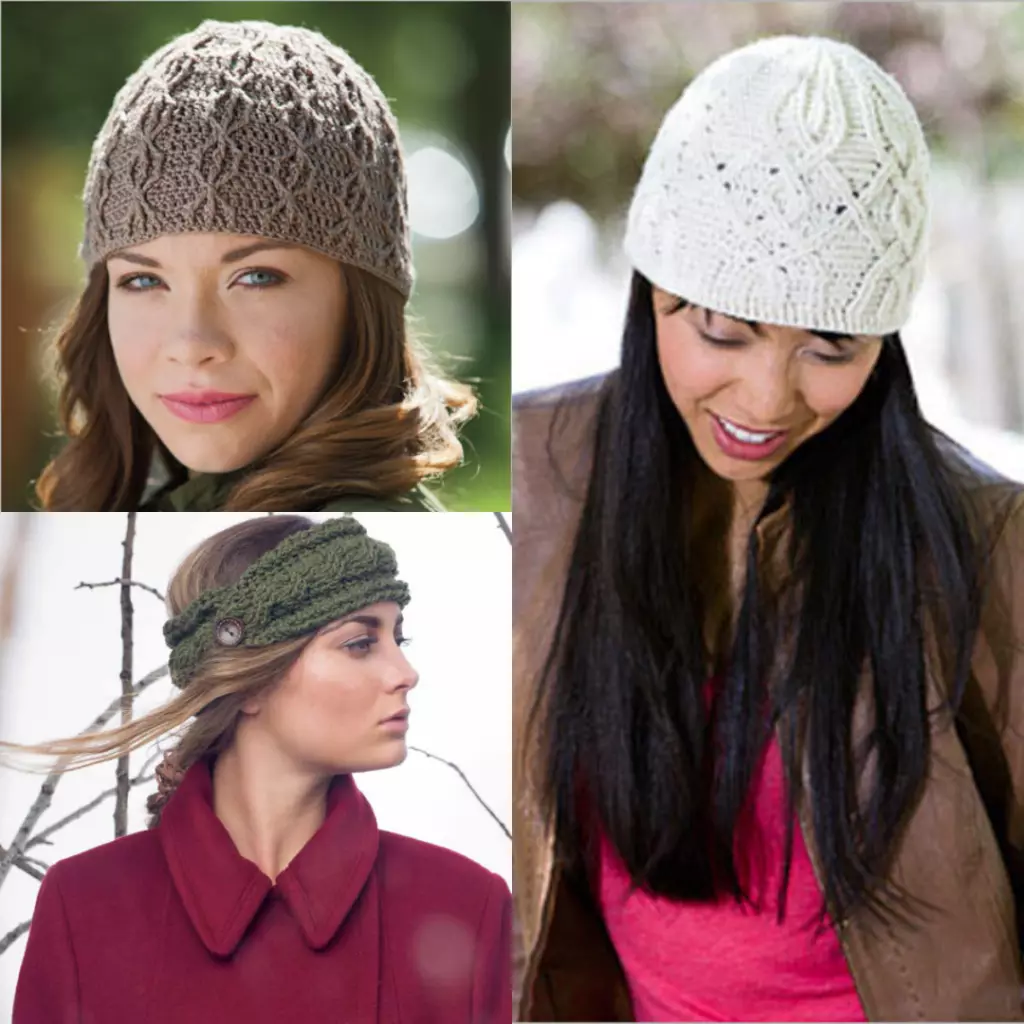 one-skein crochet hats ຫມວກສາຍ