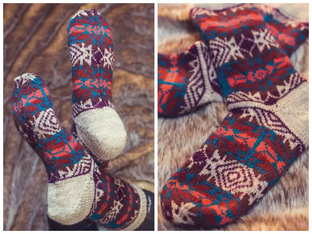 Himamata ang Stranded Colorwork Socks nga Gibuhat sa Imong Glamping Dreams