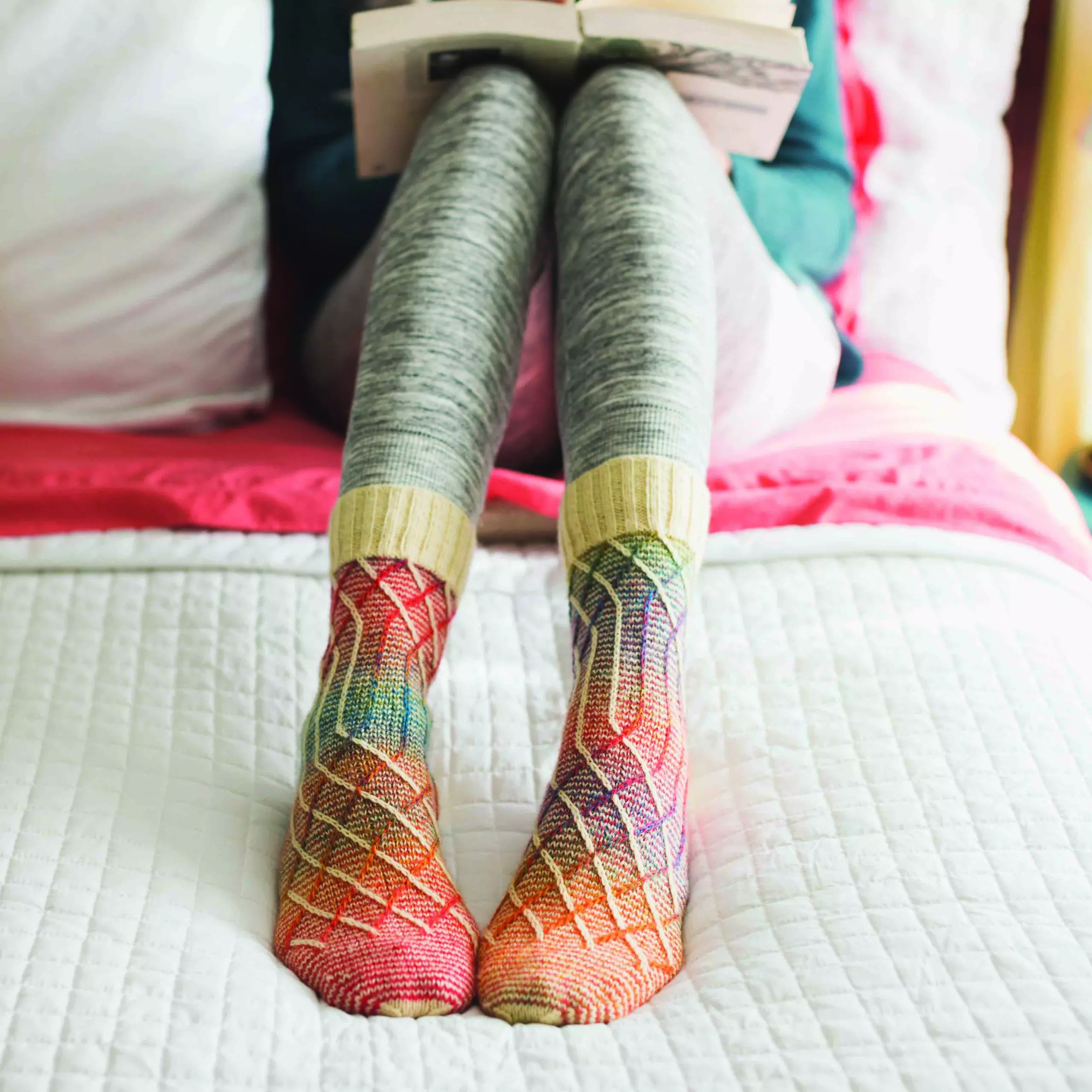 gladde helling sokken kleurwerk project