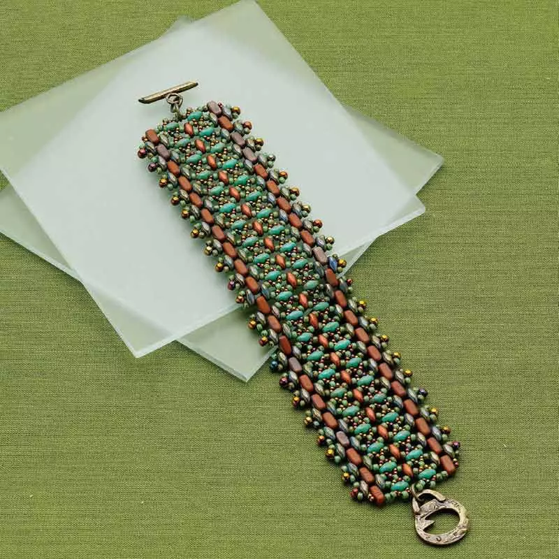 5 ka bituon nga koleksyon sa pattern, Botanic Gardens bracelet beading pattern