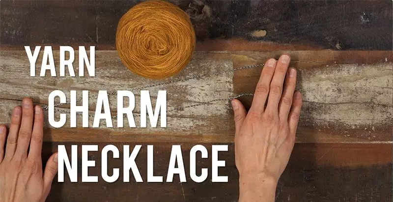 Interweave Yarn Hacks: Collier à breloques en fil de bricolage