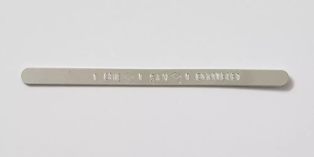 gelang stamping logam kanthi prangko alat perhiasan