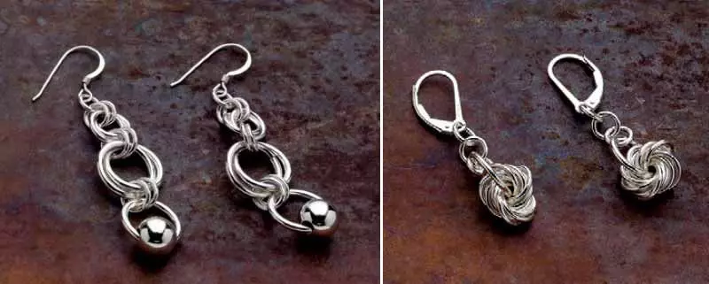 Apprenez la fabrication de bijoux Chain Maille: How to Make a Flower Unit (Möbius) Bracelet par Karen Karon dans son livre Chain Maille Jewelry Workshop.