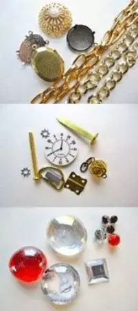 Steampunk zargarlik buyumlarini yaratish uchun foydalanishingiz mumkin bo'lgan turli xil narsalar!