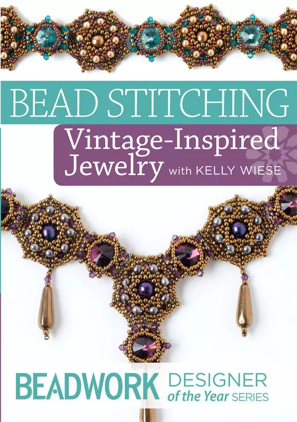 Kelly Wiese와 함께 Vintage Inspired Jewelry 워크숍에 참여하고 동시에 비즈를 짜는 작업을 하십시오.