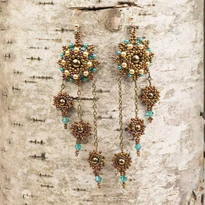 18 luksuznih dizajna nakita od perli sa vintage stilom. Star Struck minđuše