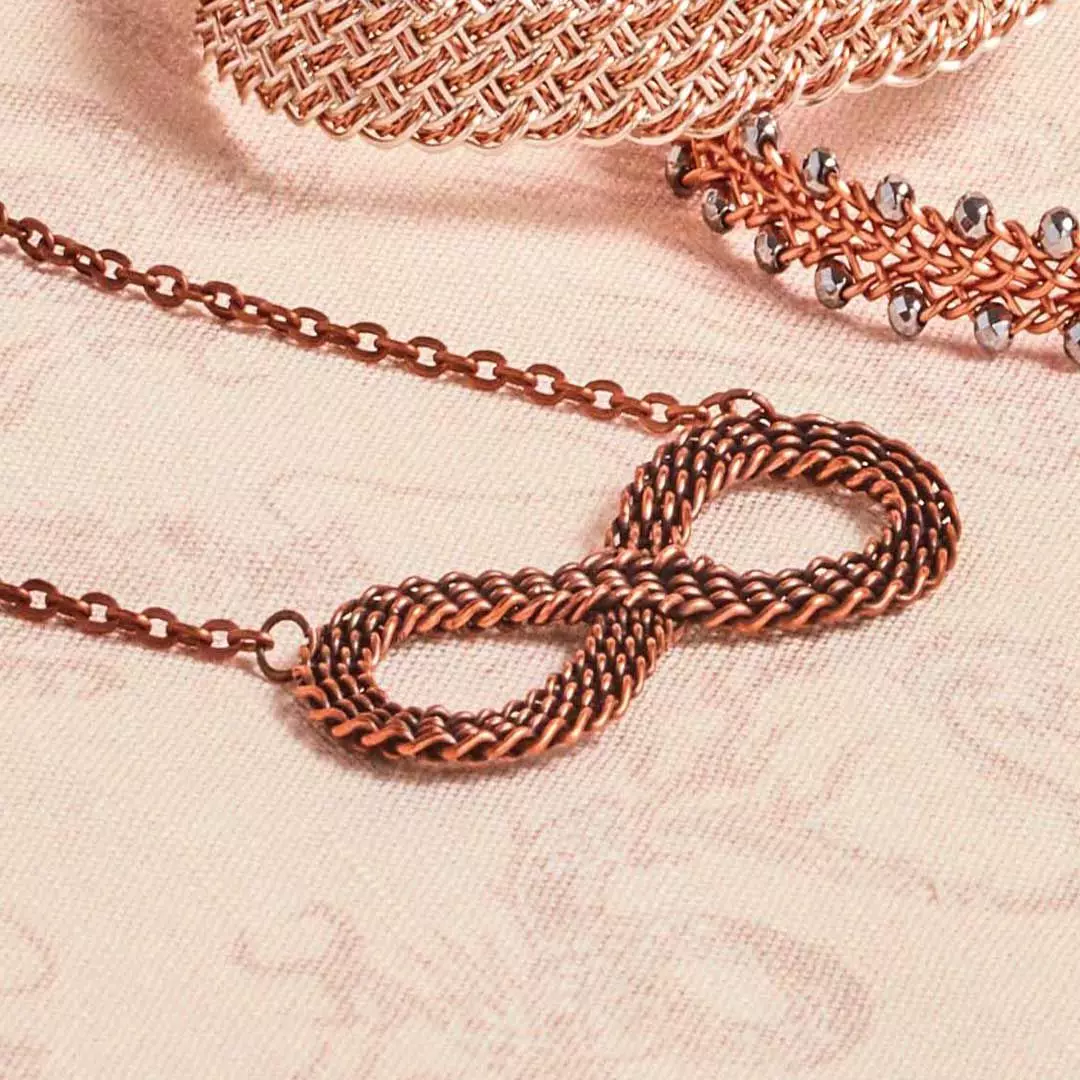 Kumihimo Wirework Made Easy: Infinity Necklace