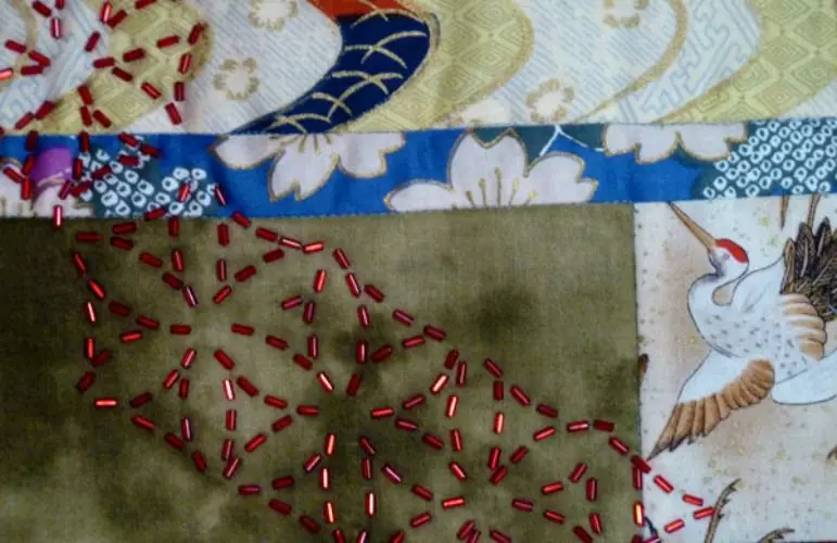 Morero oa workshop ea Sashiko Bead Embroidery