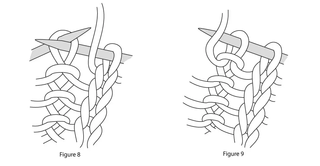 බටහිර මවුන්ට් එකෙන් twisted purl එකක් වැඩ කරන හැටි.