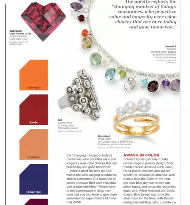 Nu este surprinzător că culorile toamnei 2020 au invocat stabilitate prin clasice și putere de rezistență. Deborah Yonick explică cum în Trends, septembrie/octombrie 2020 Lapidary Journal Jewelry Artist.