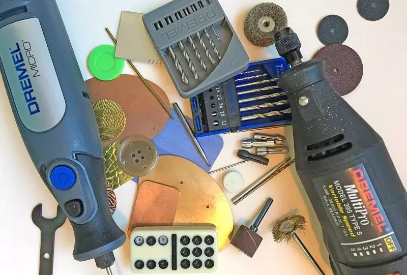 Helen Driggsin metallisepän luokka Bead Fest Dremel työkalut vain pyörivät työkalut