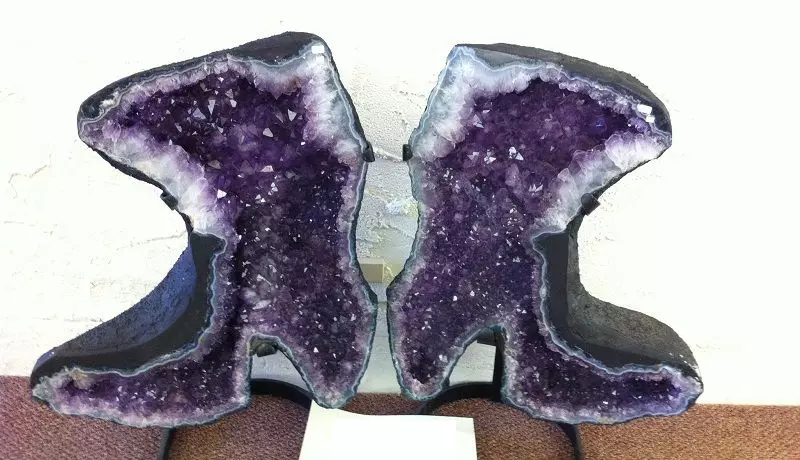 nsapato za amethyst geode