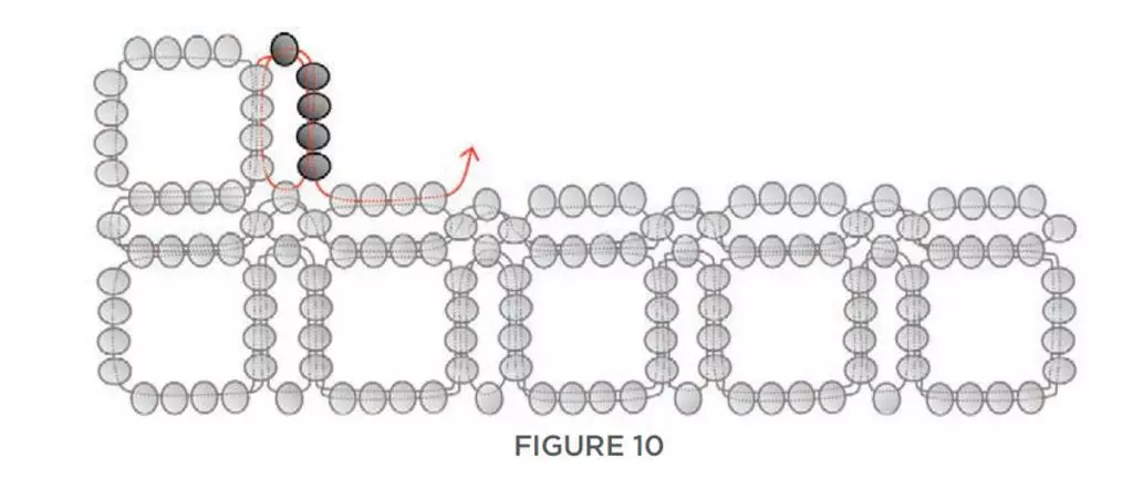 Right-angle weave seed bead bracelet tutorial, seed bead fusion naRachel Nelson Smith