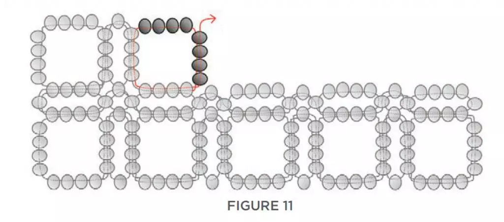 Right-angle weave seed bead bracelet tutorial, seed bead fusion naRachel Nelson Smith