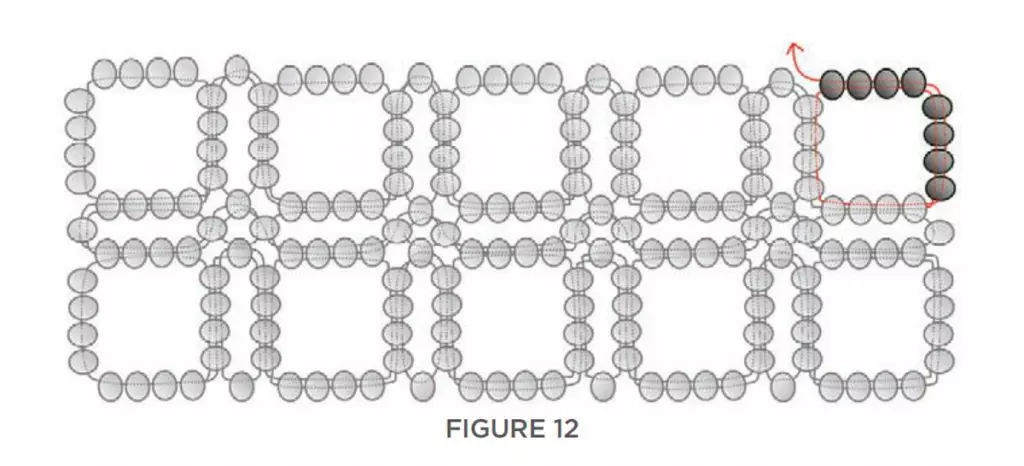 Right-angle weave seed bead bracelet tutorial, seed bead fusion naRachel Nelson Smith