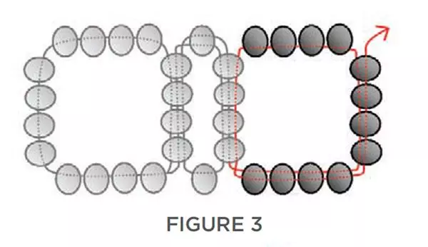 Right-angle weave seed bead bracelet tutorial, seed bead fusion naRachel Nelson Smith