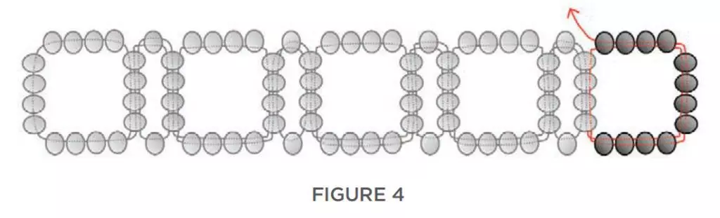 Right-angle weave seed bead bracelet tutorial, seed bead fusion naRachel Nelson Smith